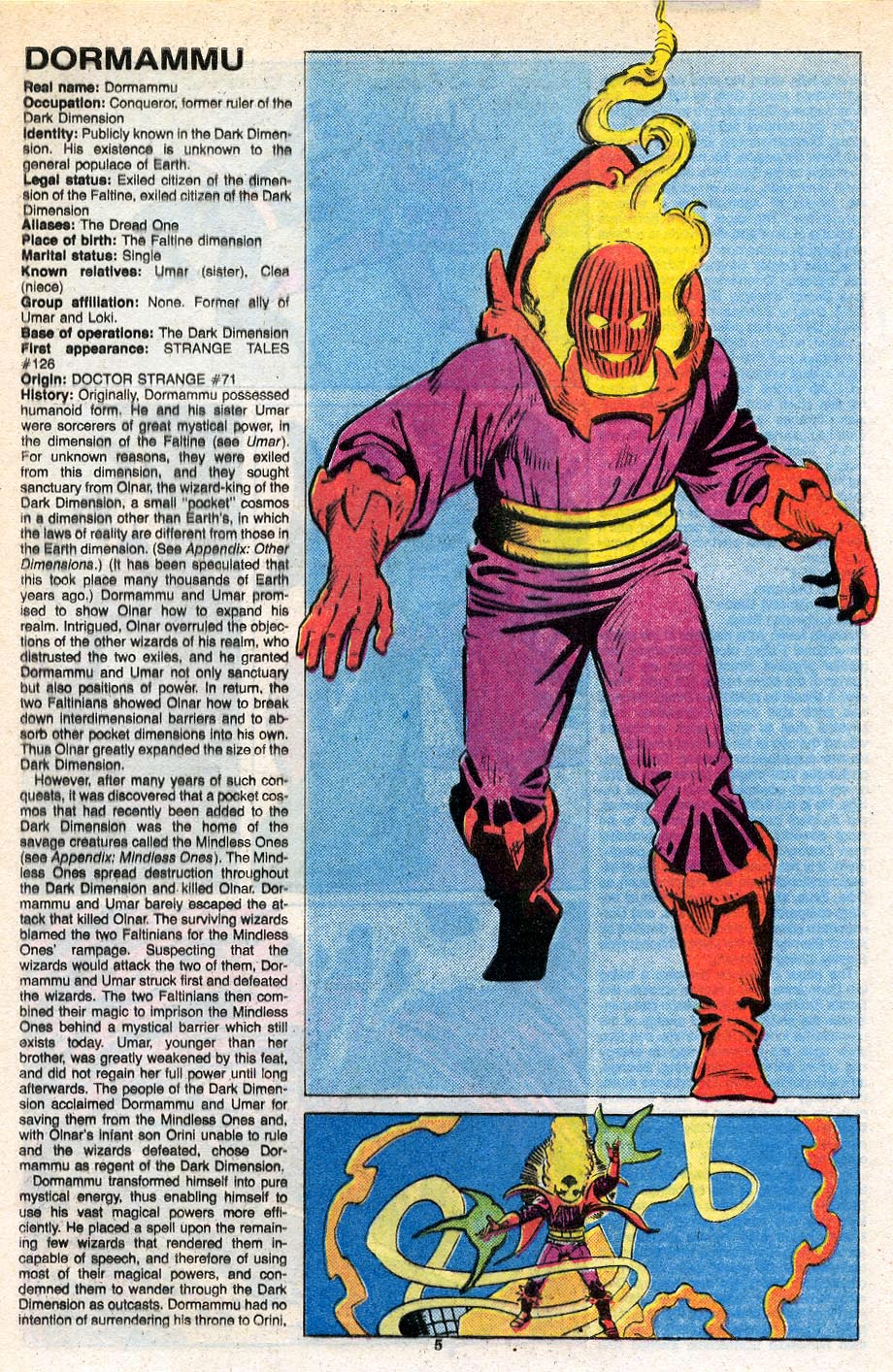OHOTMU, Dormammu | Paul Smith