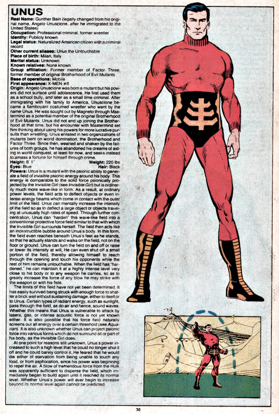 OHOTMU, Unus the Untouchable | Paul Smith